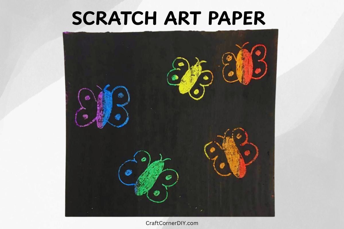 Easy DIY Scratch Art Paper Craft | Craft Corner DIY