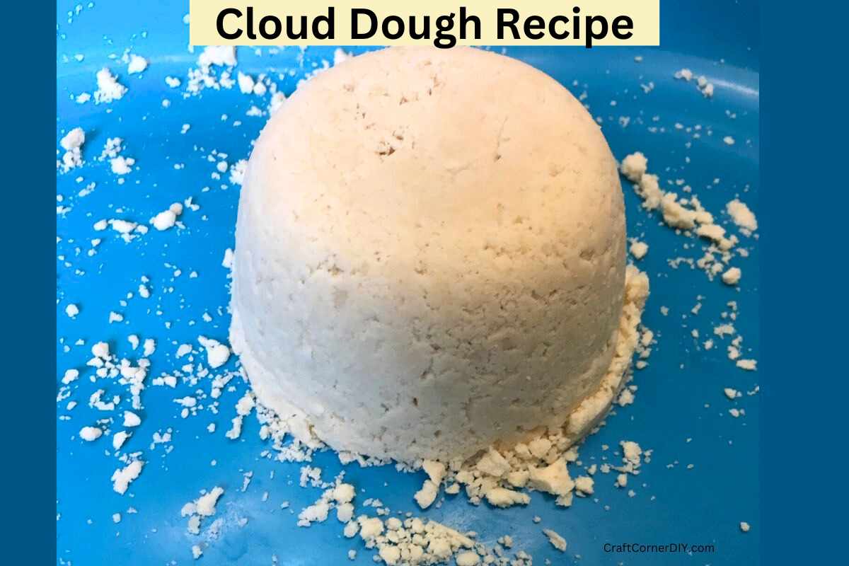 2 Ingredient Cloud Dough Recipe For Kids | Craft Corner DIY