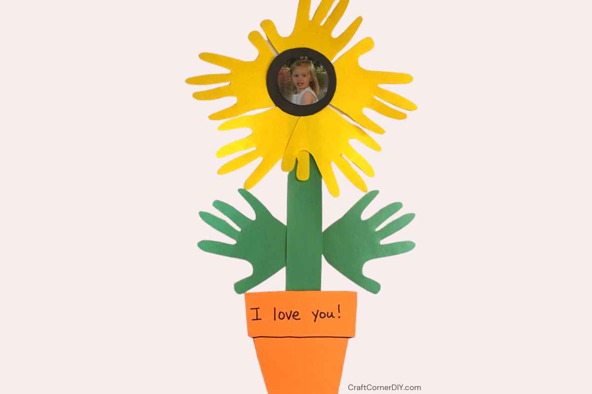 Keepsake Hand Flower Craft For Kids | Craft Corner DIY