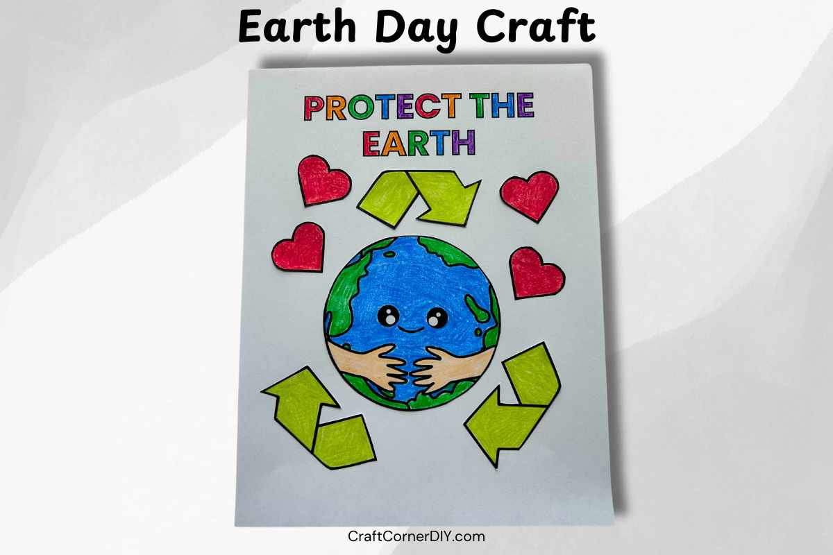 Printable Earth Day Craft | Craft Corner DIY