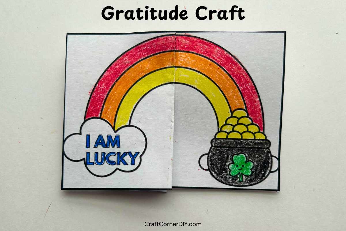 I Am Lucky Gratitude Craft | Craft Corner DIY