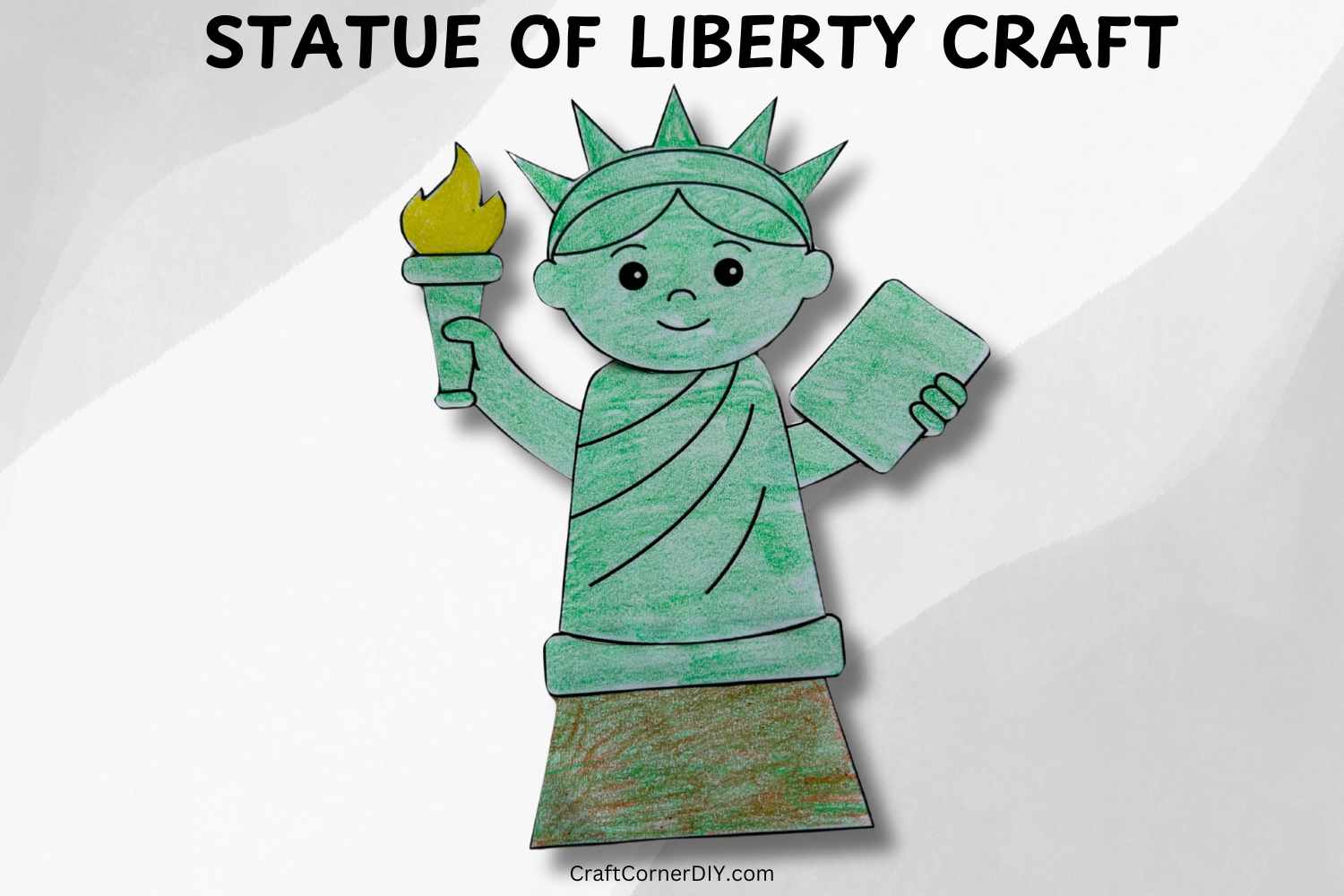 Statue of Liberty Craft for Kids | Craft Corner DIY