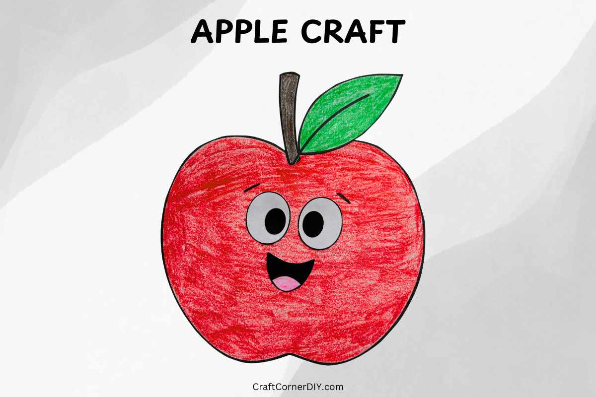 Easy Build an Apple Craft for Kids | Craft Corner DIY
