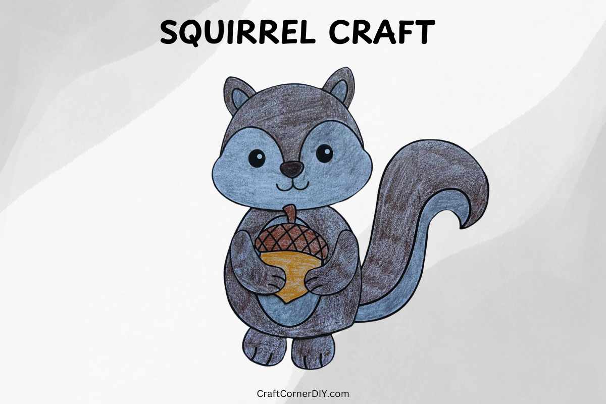 Easy Squirrel Craft for Kids | Craft Corner DIY