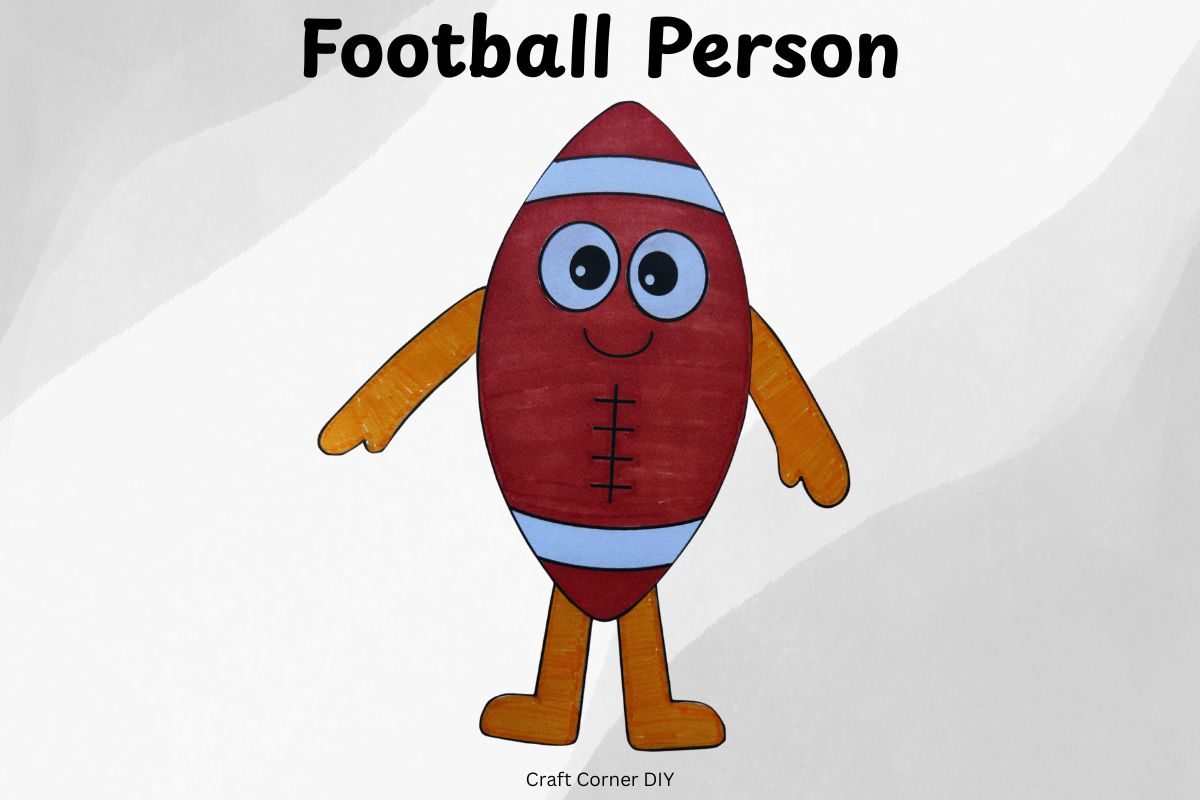 Football Person Craft for Kids | Craft Corner DIY