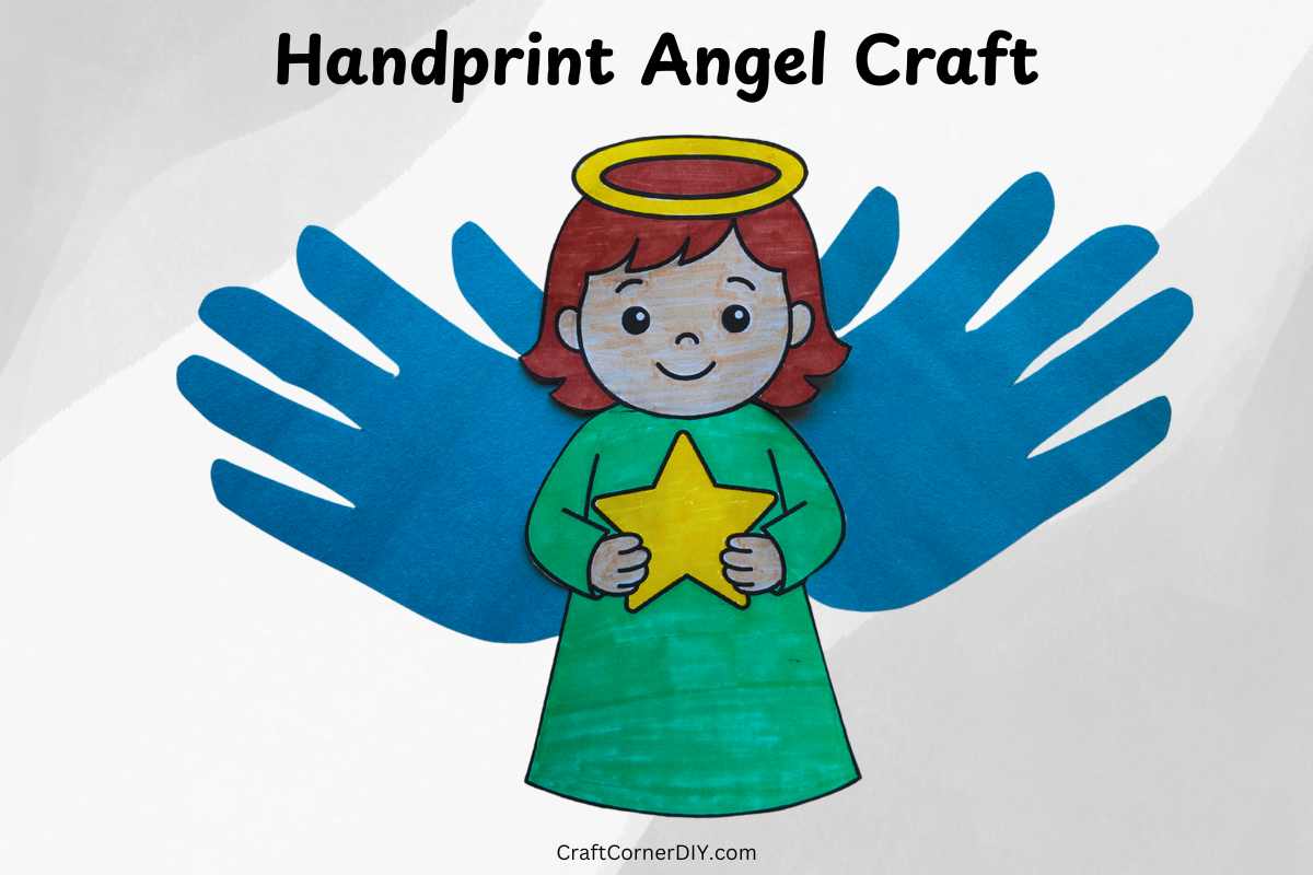 Handprint Angel Craft for Kids | Craft Corner DIY