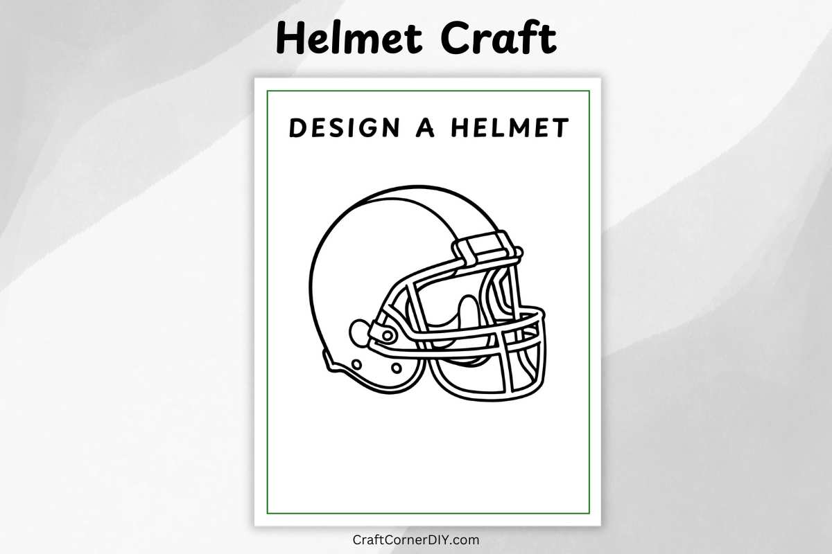 Design a Helmet Craft for Kids | Craft Corner DIY